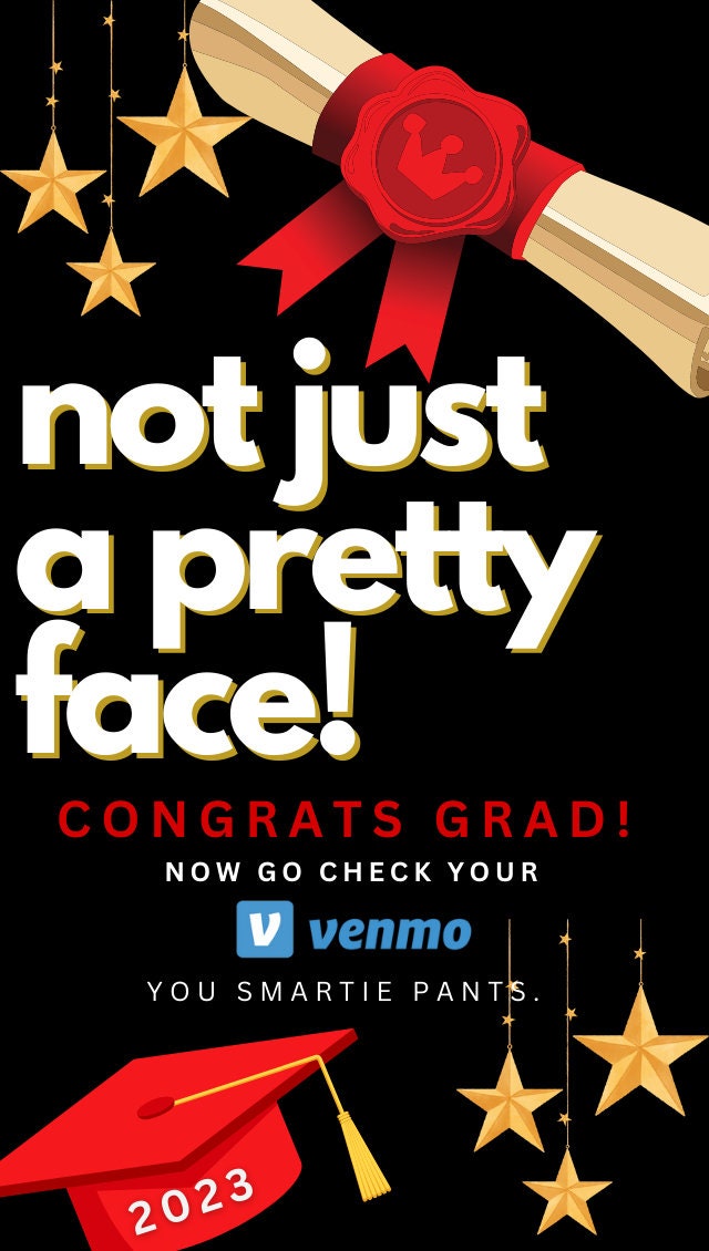 Digital Graduation Money Gift Card, Venmo, Congrats Grad (digital ...