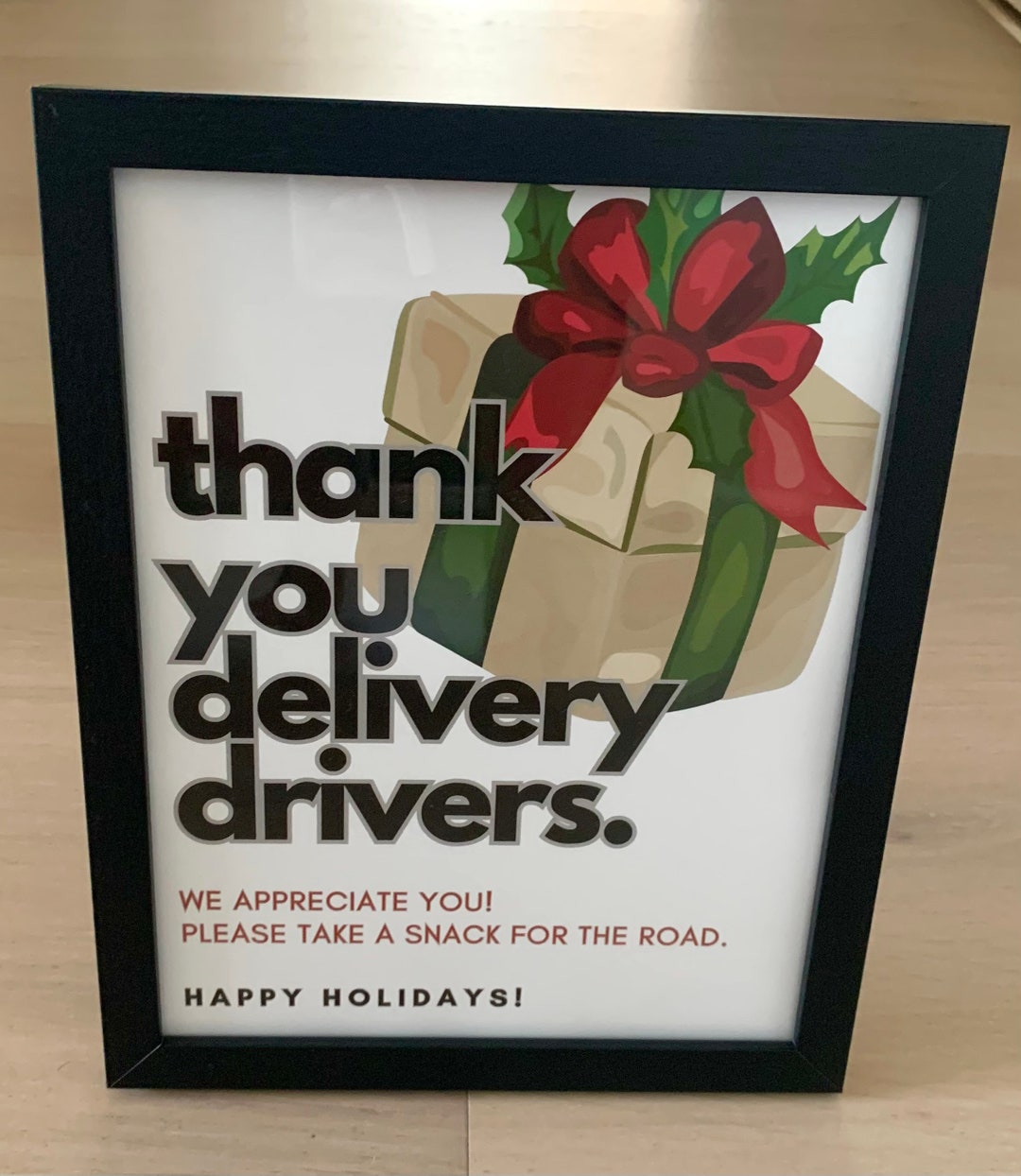 Thank You Delivery Drivers, Thank You Delivery Driver Sign, Delivery ...