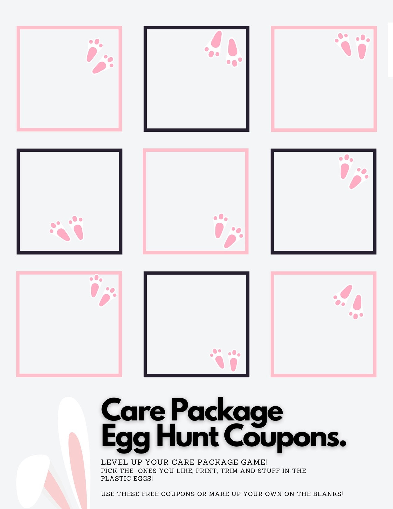 Easter Care Package, Easter Care Package Printable, Easter College Care ...