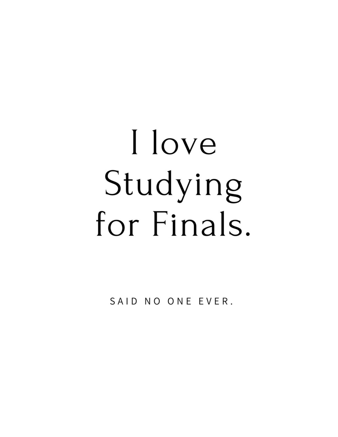 College Care Packages, I Love Studying for Finals Said No One Ever - Etsy