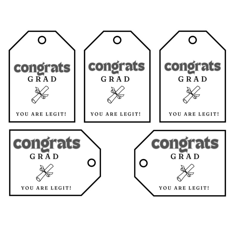 Graduation Gift Tags, Grad Gifts, Grad Cards, Grad Gift Tags ...