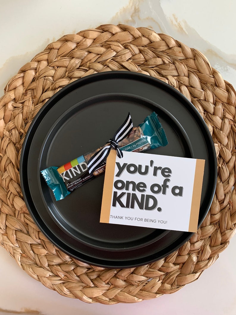 Thank You Gift, Kind Bar Gift Tags, Random Act of Kindness, Just ...