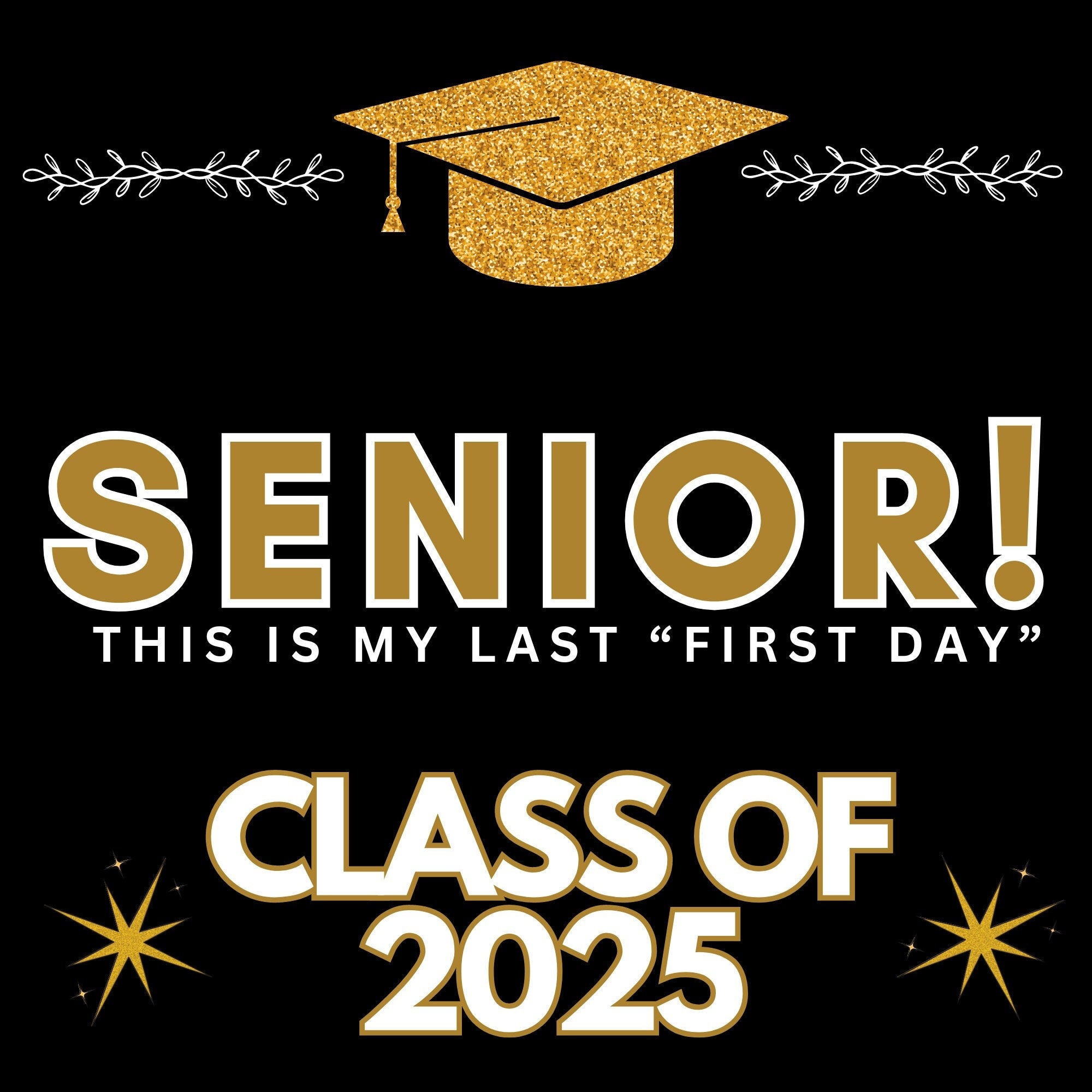 Senior 2025, Class of 2025, Senior Year Checklist, Senior Year 2025 ...
