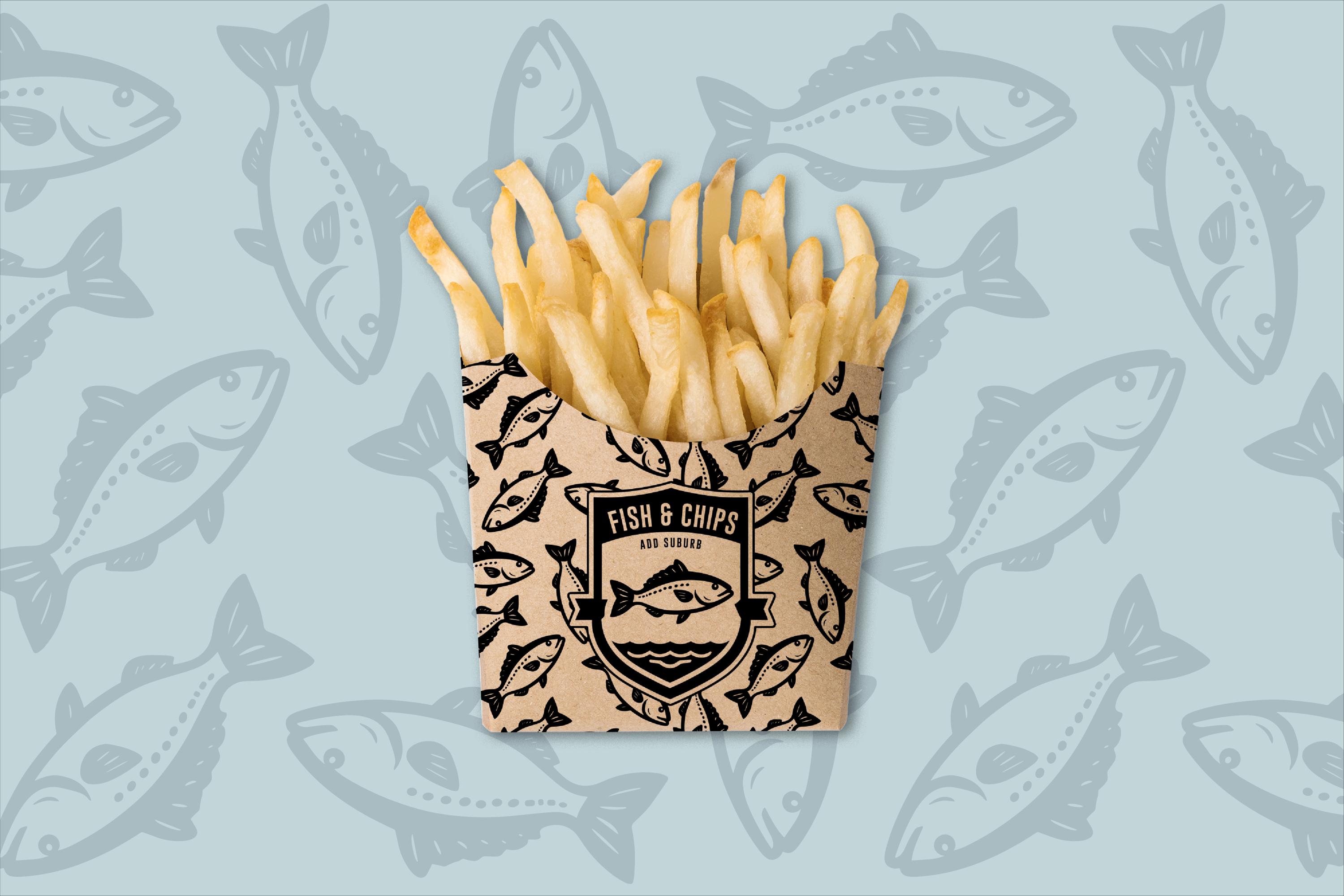 Logo & Branding Pack - Fish and Chip Shop - Etsy