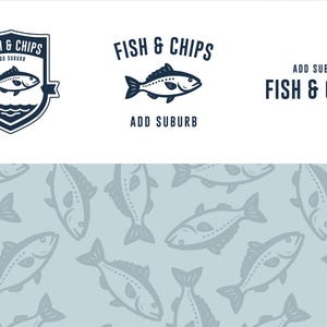 Logo & Branding Pack - Fish and Chip Shop - Etsy