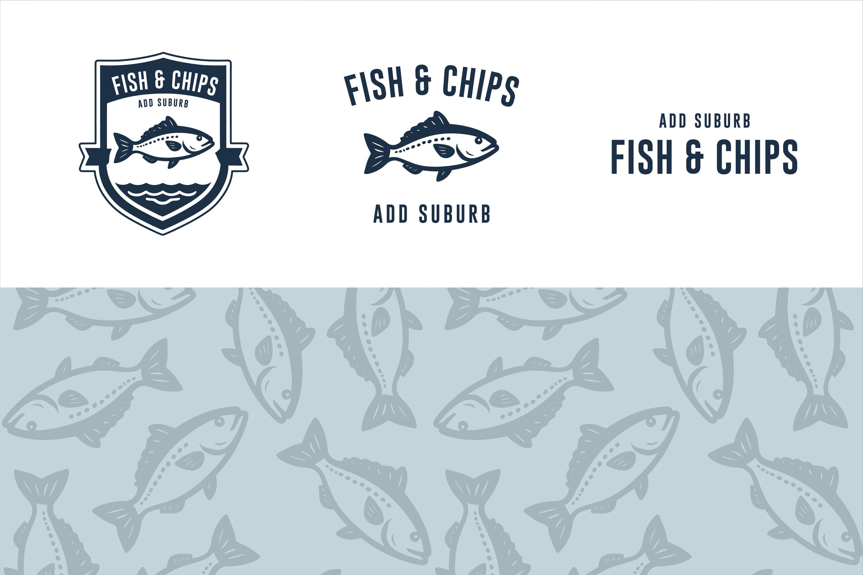 Logo & Branding Pack - Fish and Chip Shop - Etsy