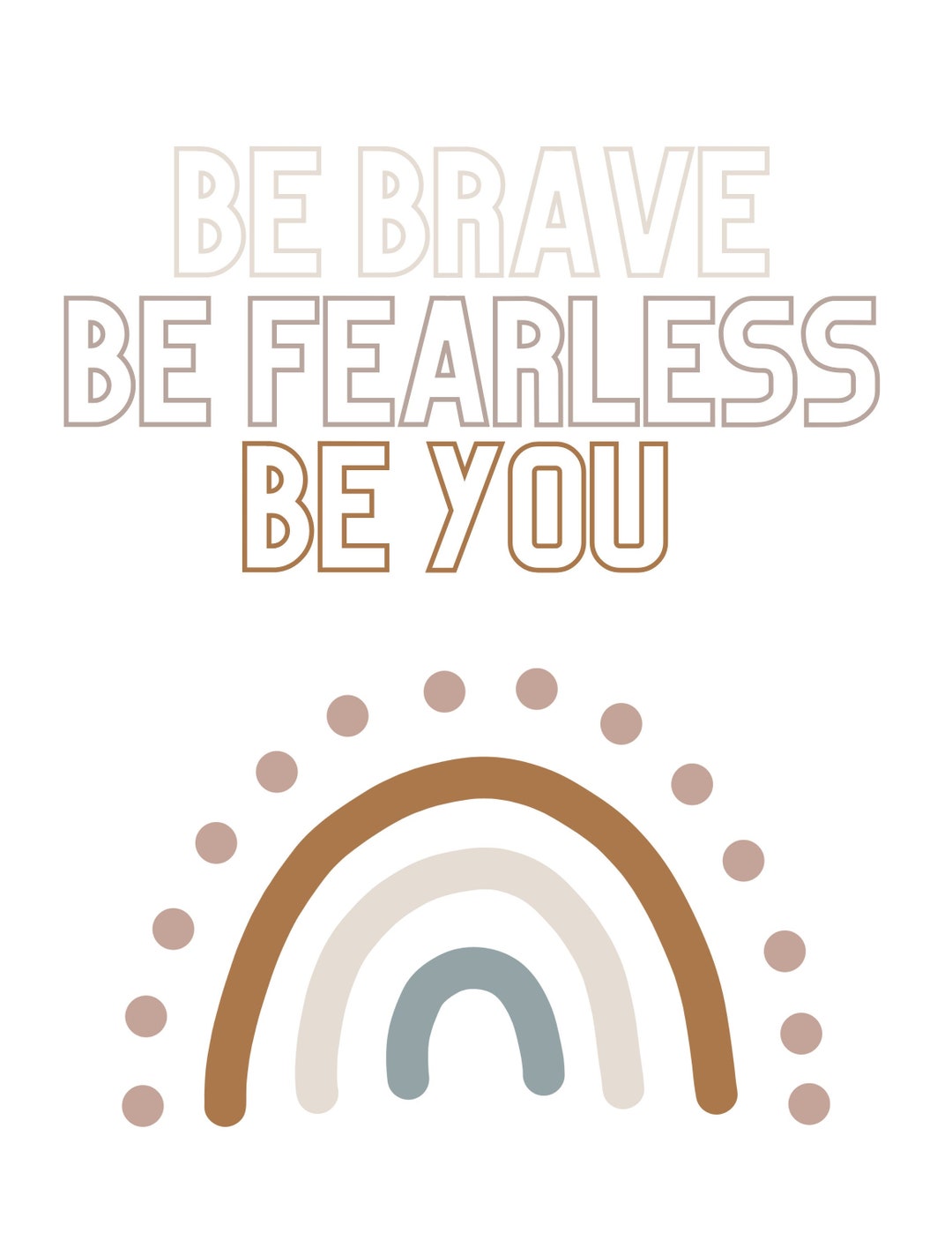 DIGITAL PRINT** Boho Be Brave Print - Etsy