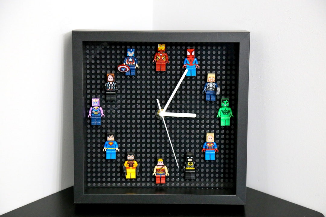 Custom Wall Clock for Kids, Theme Clock, Mini Figures Clock ...