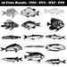 Fish SVG Bundle, Fish SVG, SVG Files for Cricut, Fish Design, Digital ...