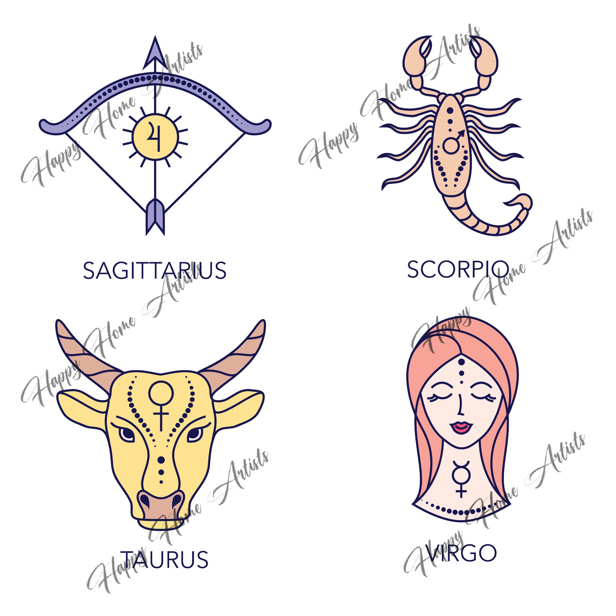 Zodiac PNG, Horoscope Design, Zodiac Signs, Zodiac Template, Horoscope ...