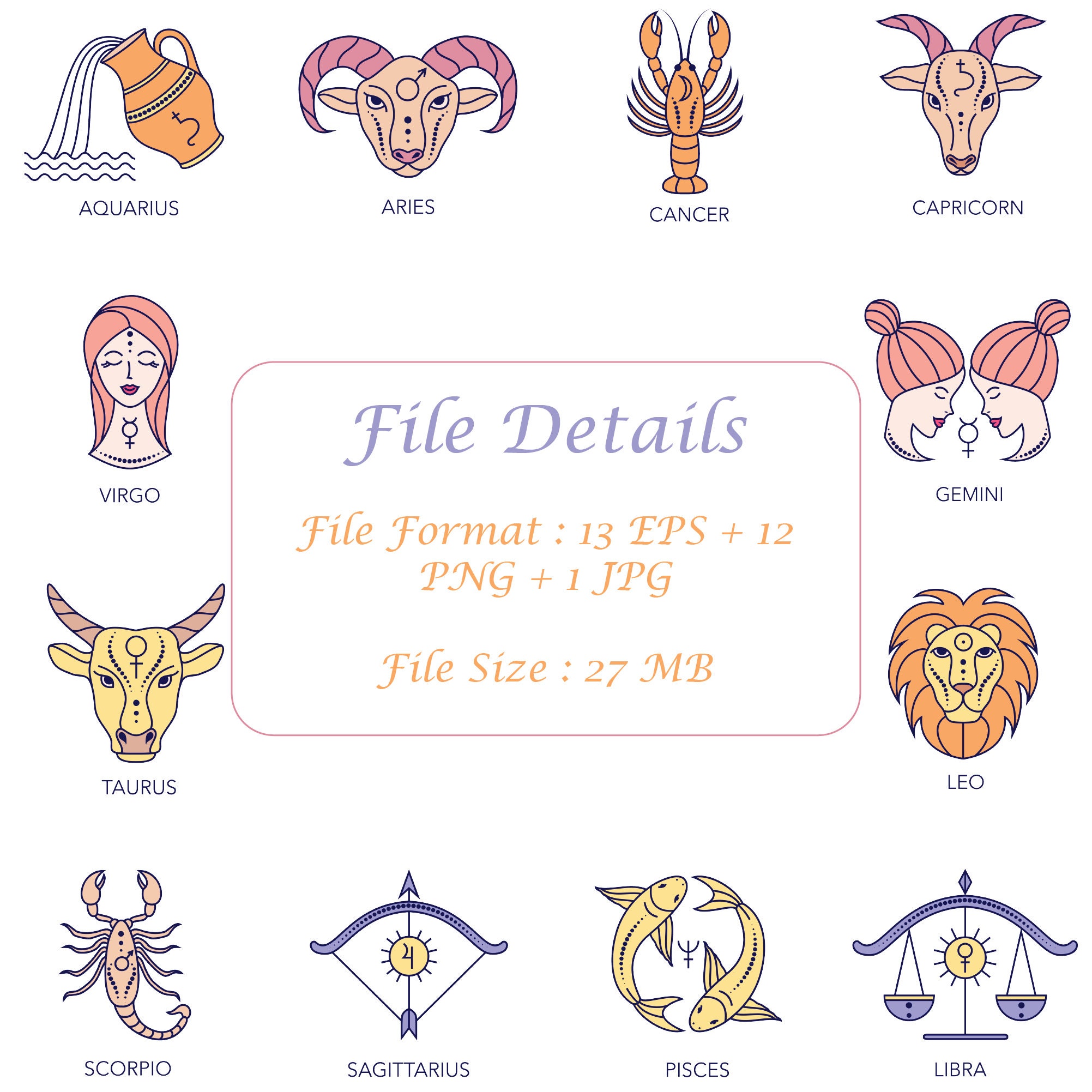 Zodiac PNG, Horoscope Design, Zodiac Signs, Zodiac Template, Horoscope ...