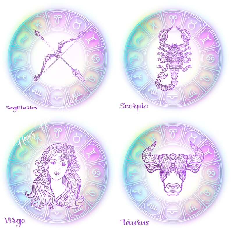 Zodiac PNG, Horoscope Design, Zodiac Signs, Zodiac Template, Horoscope ...