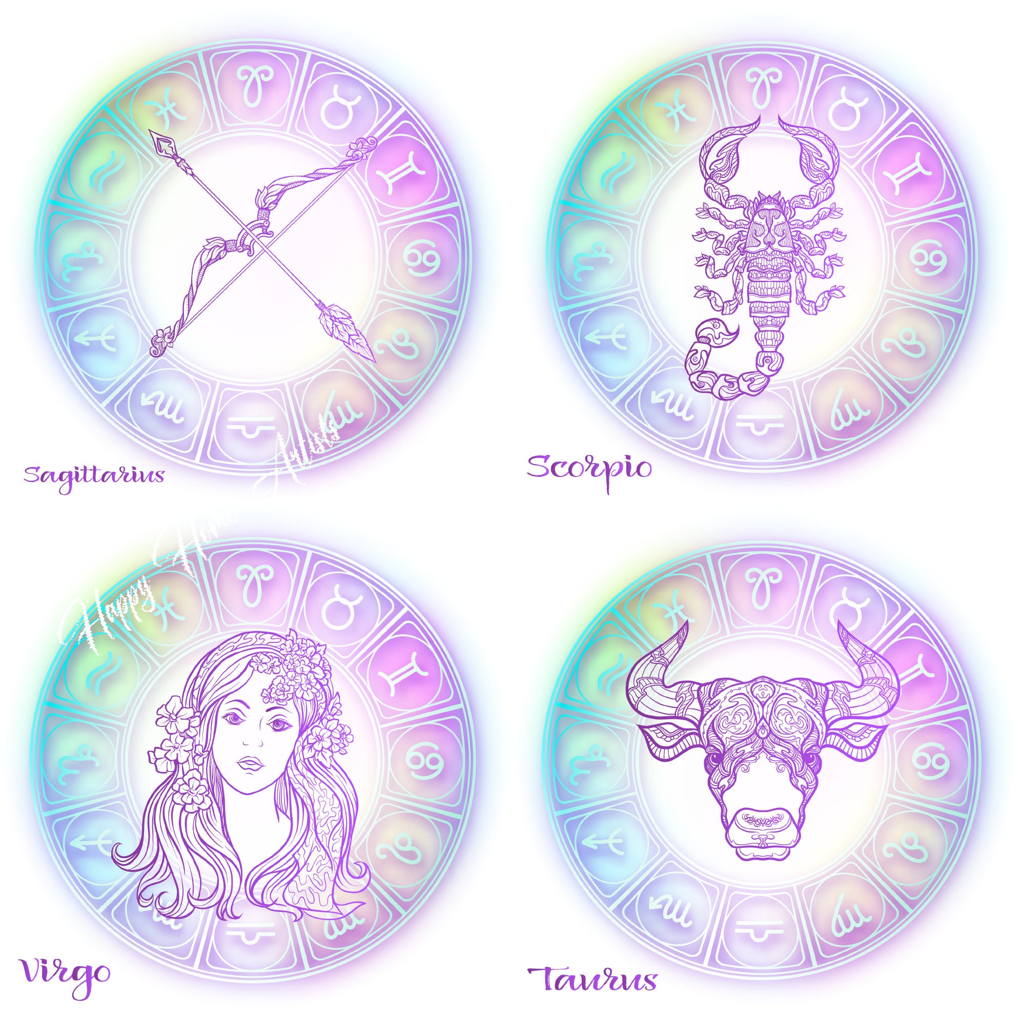 Zodiac PNG, Horoscope Design, Zodiac Signs, Zodiac Template, Horoscope ...