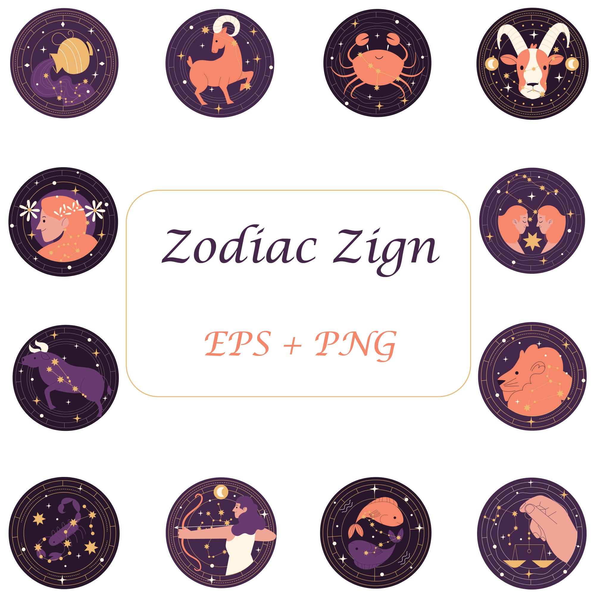 Zodiac PNG, Horoscope Design, Zodiac Signs, Zodiac Template, Horoscope ...