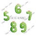 Cactus Alphabets and Numbers Clipart, Cactus Alphabet, Succulent Font ...