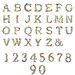 Floral Alphabet & Number Clipart, Letters Clipart, Floral Number ...