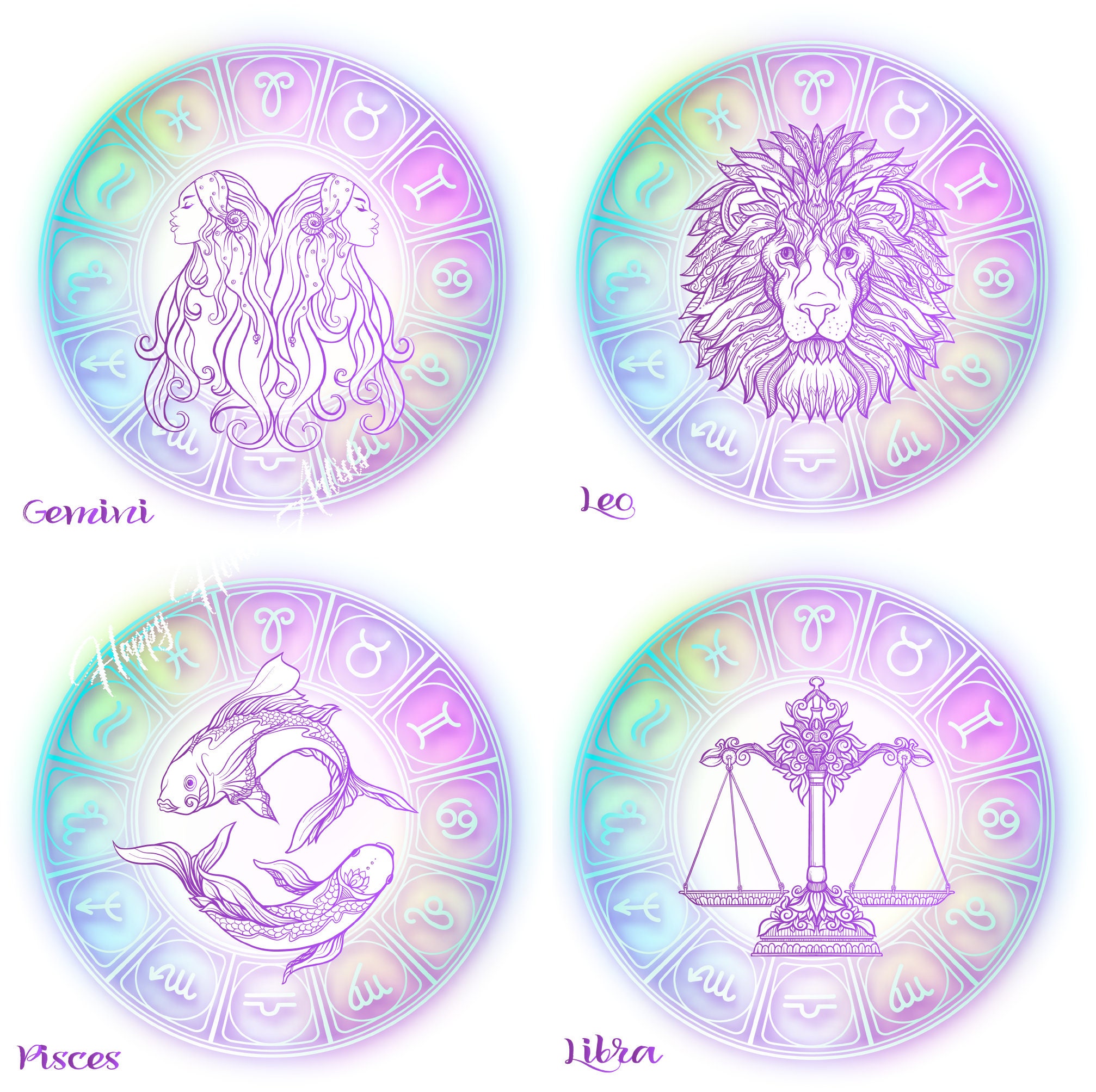 Zodiac PNG, Horoscope Design, Zodiac Signs, Zodiac Template, Horoscope ...