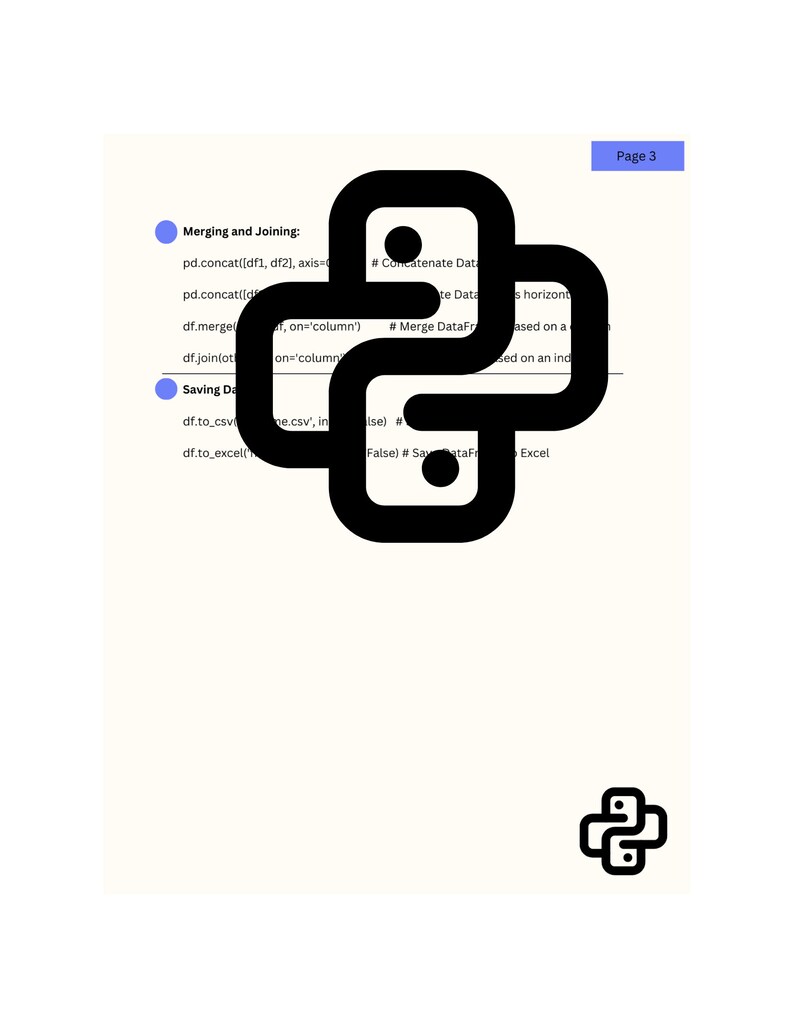 Complete Python Cheatsheet: Learn Programming Basics & More in 6 Pages ...