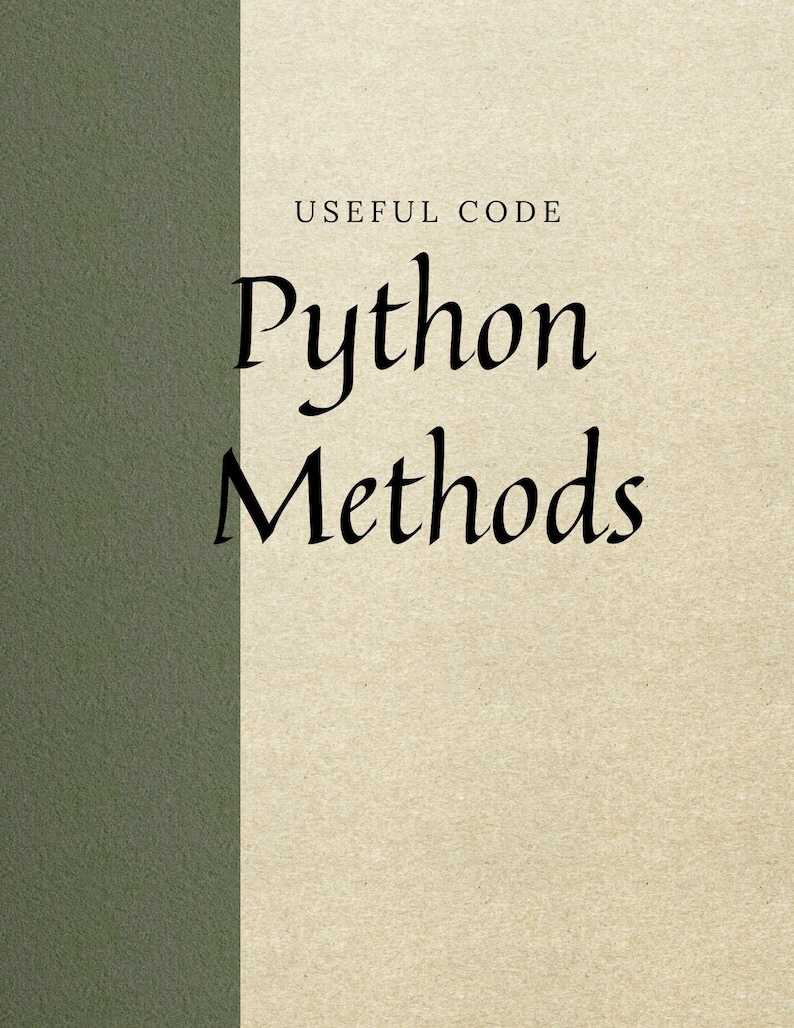 Python Code Printout - Etsy