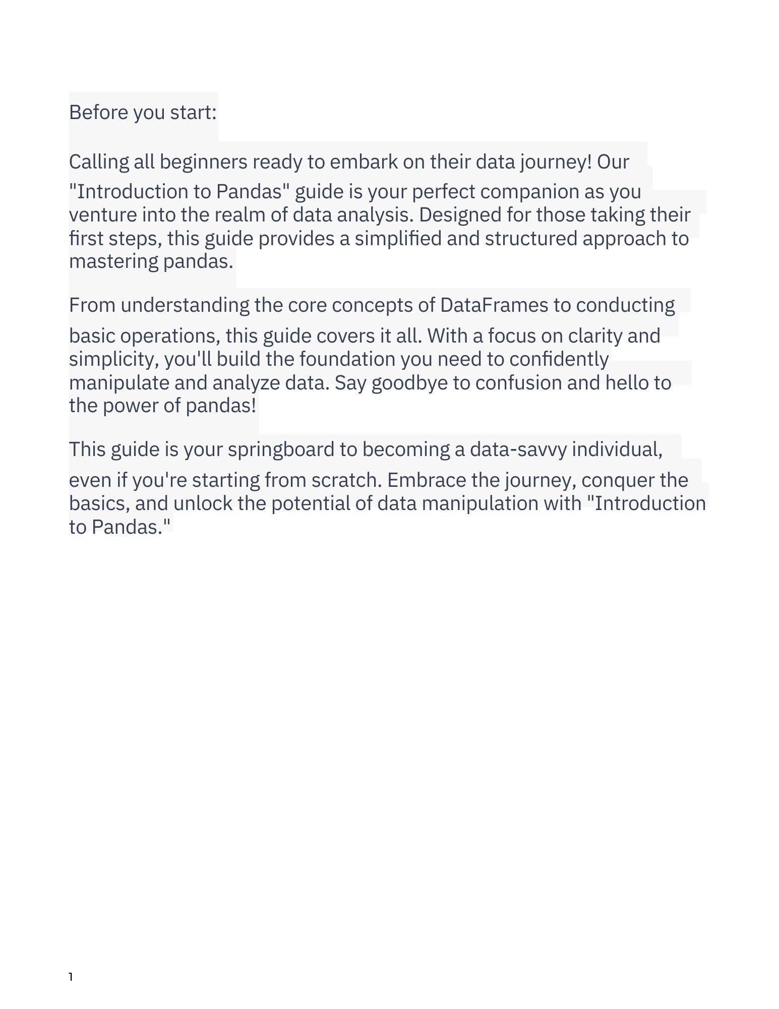 Introduction to Pandas--a Beginner's Guide for Python and Pandas - Etsy