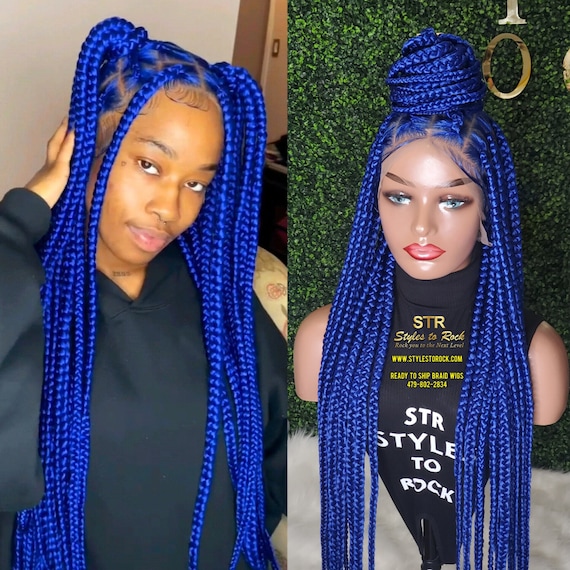 Dark Blue Braids