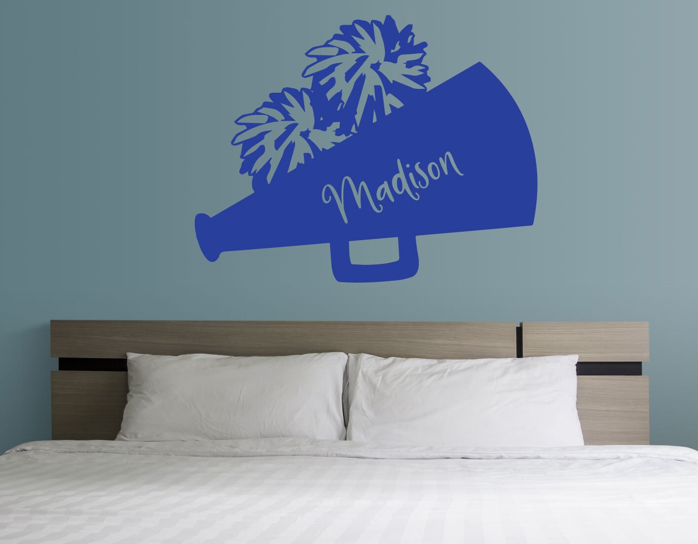 Personalized Cheer Megaphone With Name Vinyl Wall Decal for | Etsy