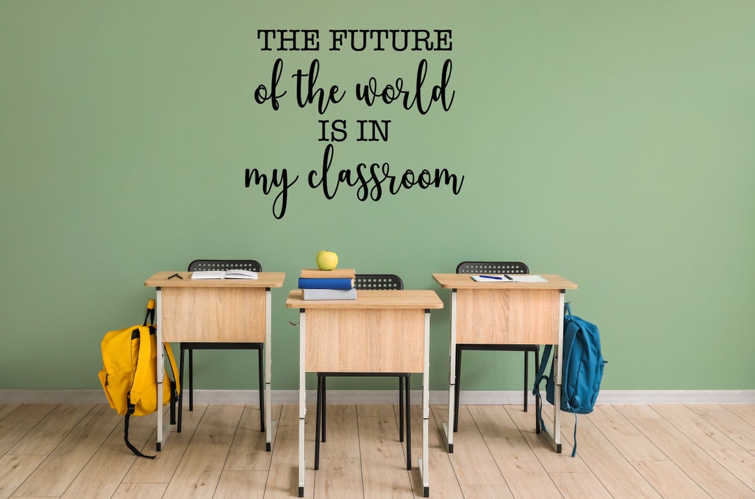 Inspirational Classroom Vinyl Wall Decal: Customizable Quote, School ...