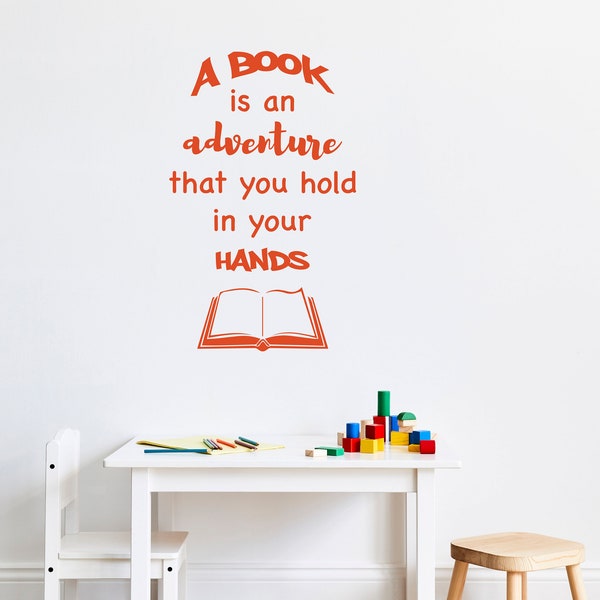 Reading Wall Decal - Etsy