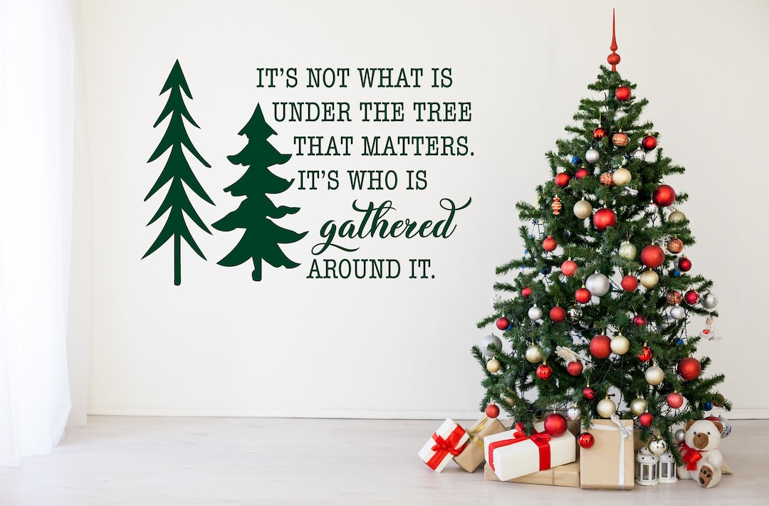 Christmas Holiday Vinyl Wall Decal - Inspirational Quote - It's Not ...