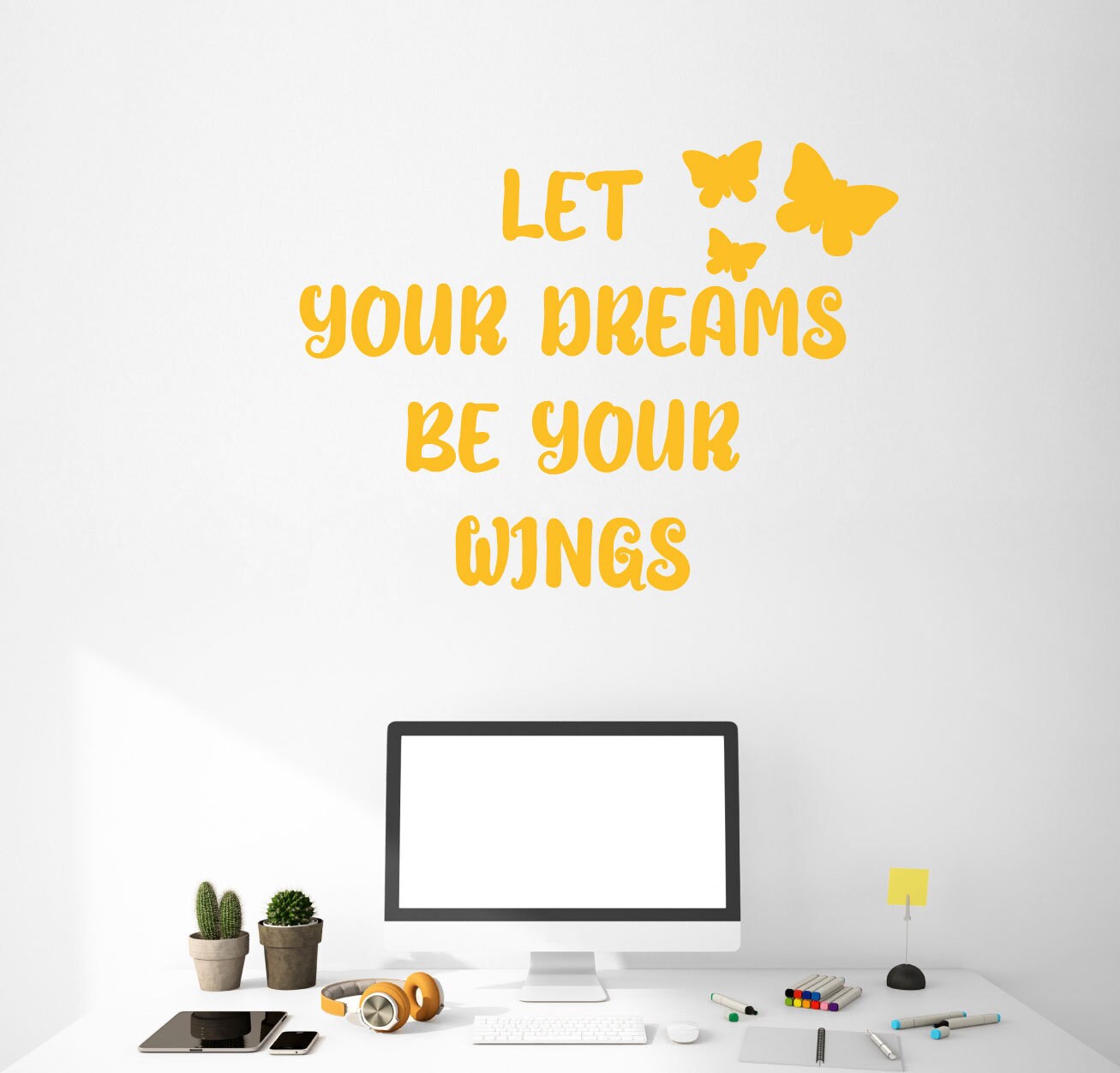 Inspirational Quote-let Your Dreams Be Your Wings With - Etsy