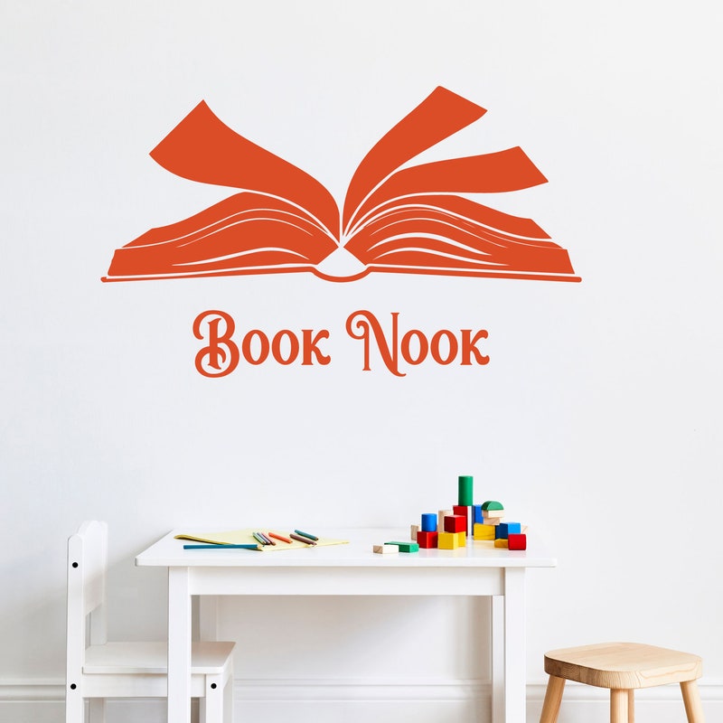Book Wall Decal - Etsy