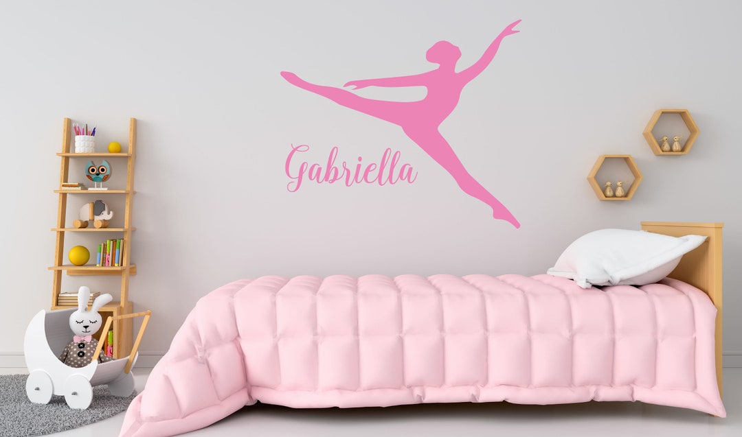 Personalized Ballerina Vinyl Decal: Girl's Room Dance Studio Decor - Etsy