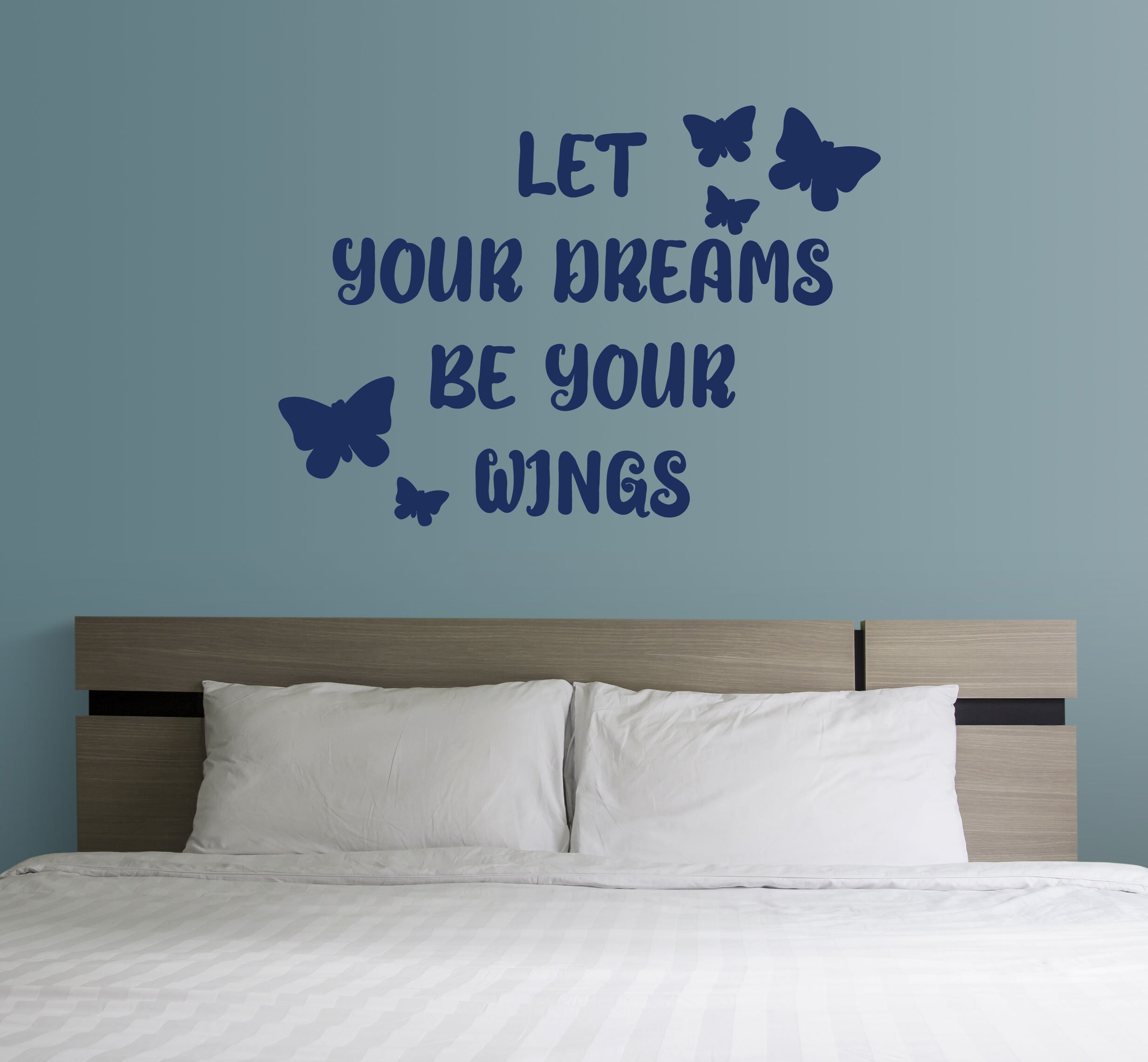 Inspirational Quote-let Your Dreams Be Your Wings With - Etsy