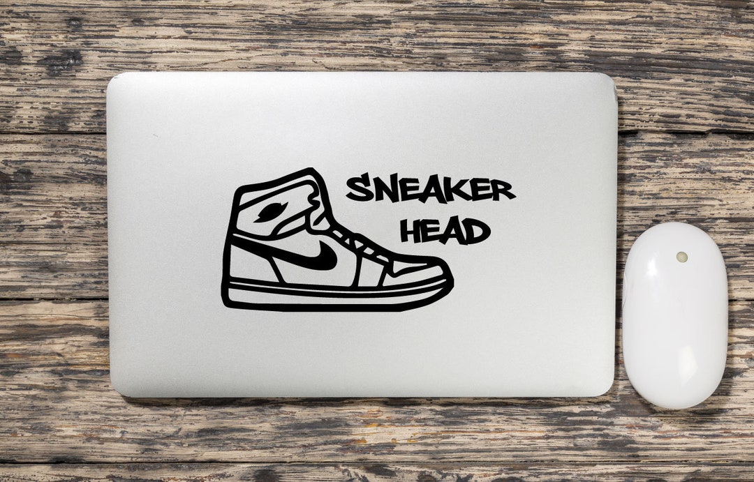Personalized Sneaker Head Vinyl Decal - Shoe Lover Gift - Etsy