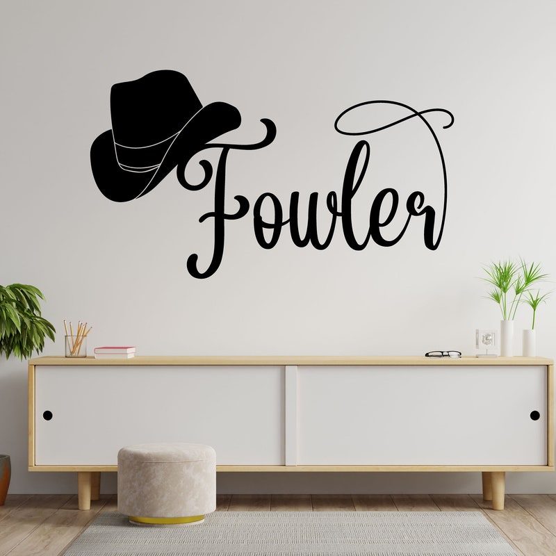 Last Name Wall Decal - Etsy