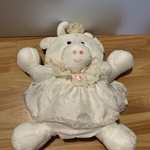 Vintage 1980s Fisher Price Puffalump White Cow Plush RARE - Etsy