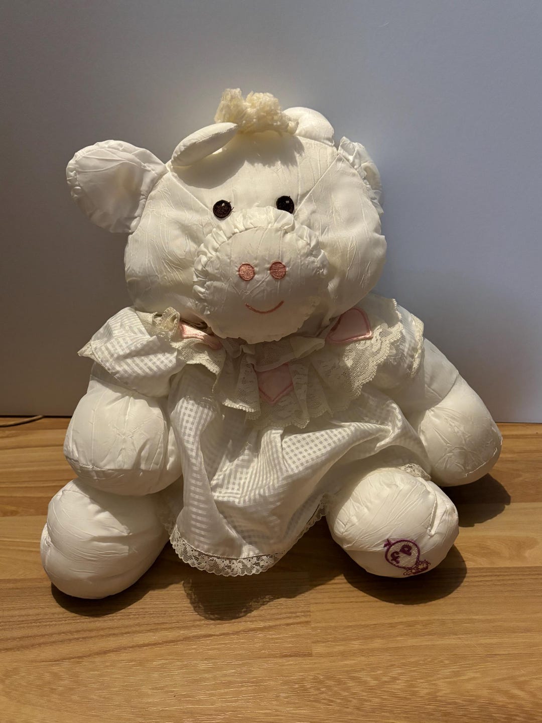 Vintage 1980s Fisher Price Puffalump White Cow Plush - RARE - Etsy