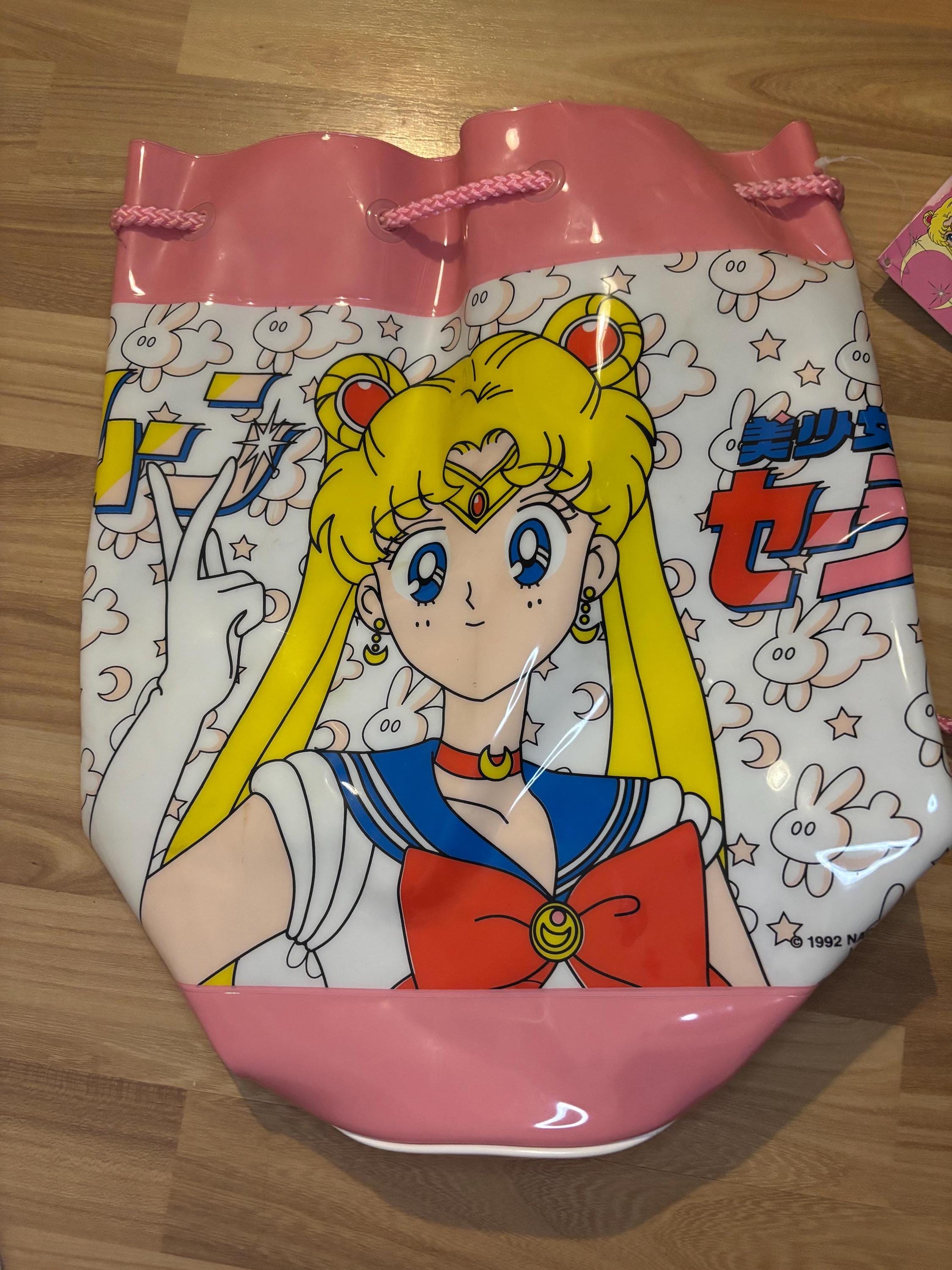 Vintage 1990s Sailor Moon Vinyl Drawstring Bag Backpack Purse (hang Tag ...