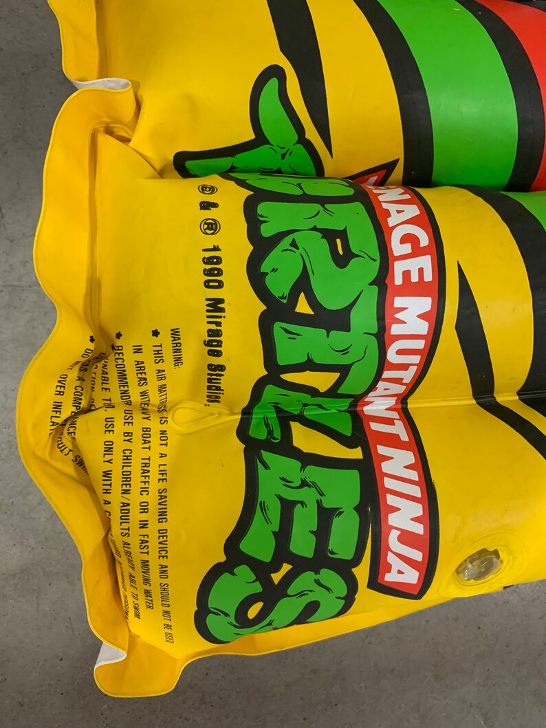 Vintage 1990s Teenage Mutant Ninja Turtles Pool/swim/lake Floaty/toy ...