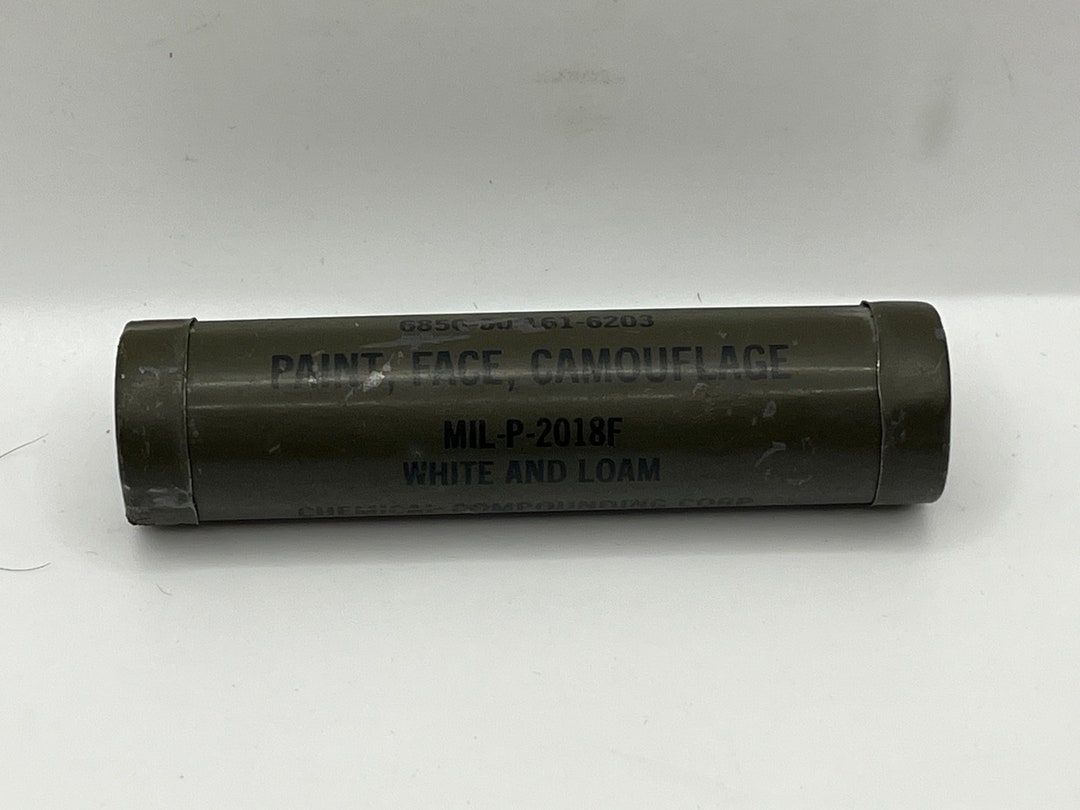Vintage 1985 WWII Camouflage Face Paint, White and Loam, U.S. Army Spec ...