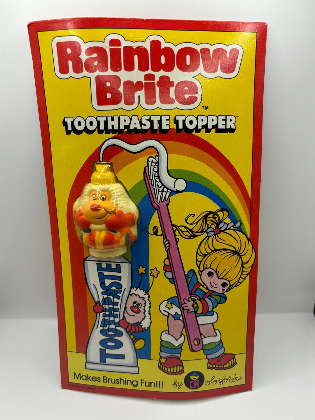 Vintage Rainbow Brite Toothpaste Topper - SEALED on CARD - Etsy