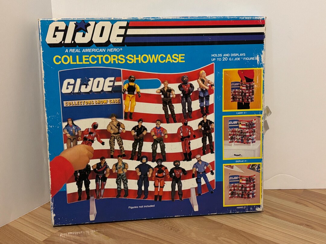 Vintage 1986 GI Joe USA Flag Collector Showcase - UNUSED - Sealed Bag ...