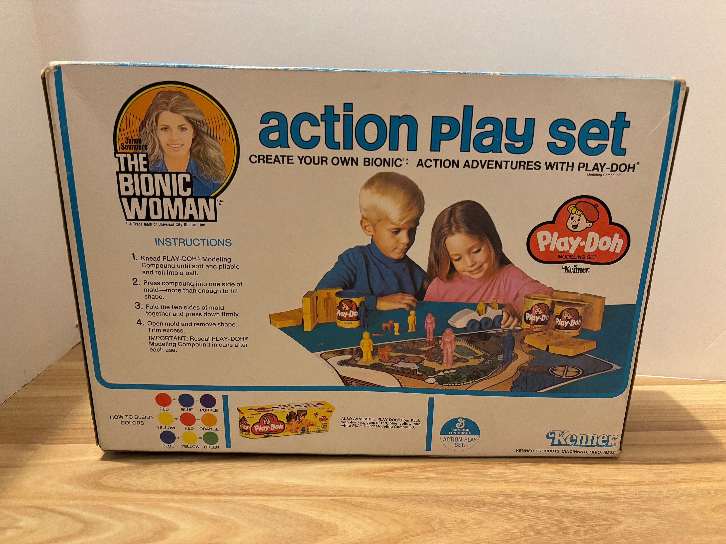 Vintage 1974 the Bionic Woman Action Play Set by Play-doh SEALED - Etsy