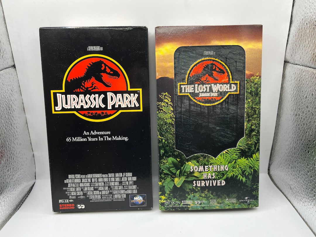Vintage 1993 Jurassic Park & 1997 Jurassic World VHS - Etsy