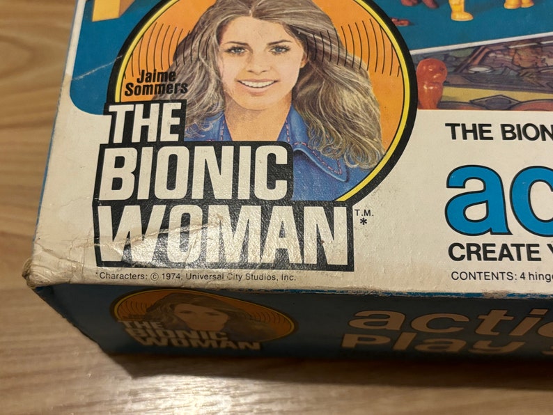 Vintage 1974 the Bionic Woman Action Play Set - by Play-doh - SEALED - Etsy