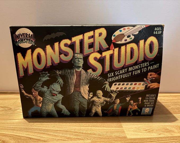 Vintage 1991 Universal Monsters Monster Studio Model Paint Set ...