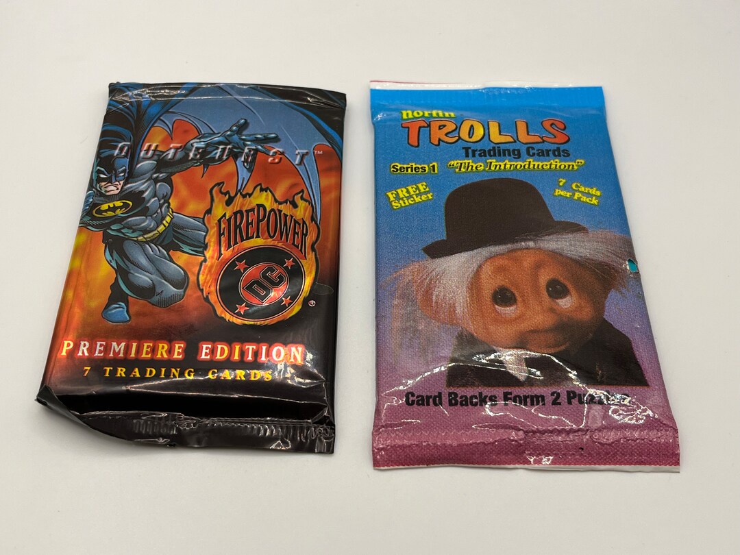 Vintage Non-sport Trading Cards - 2 Packs SEALED - Etsy