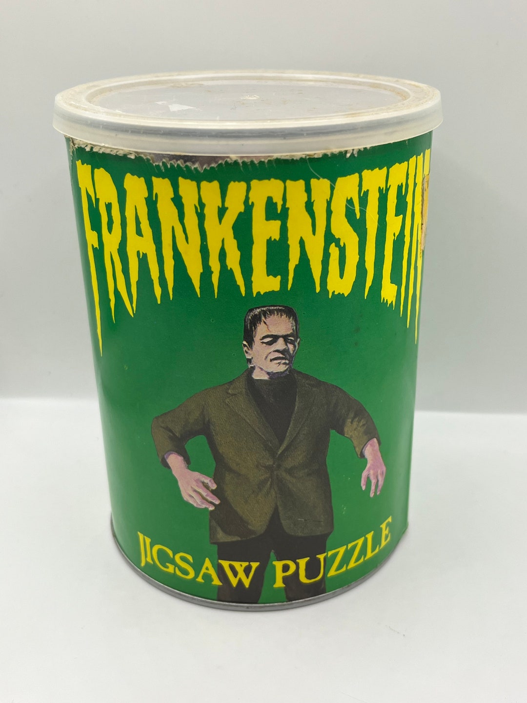 Vintage 1974 Universal Monsters Frankenstein Puzzle Can Complete - Etsy