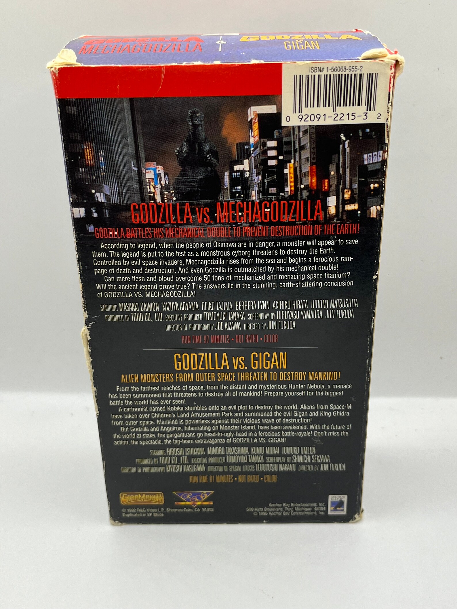 Vintage 1995 Godzilla Double Feature VHS Godzilla Vs. - Etsy