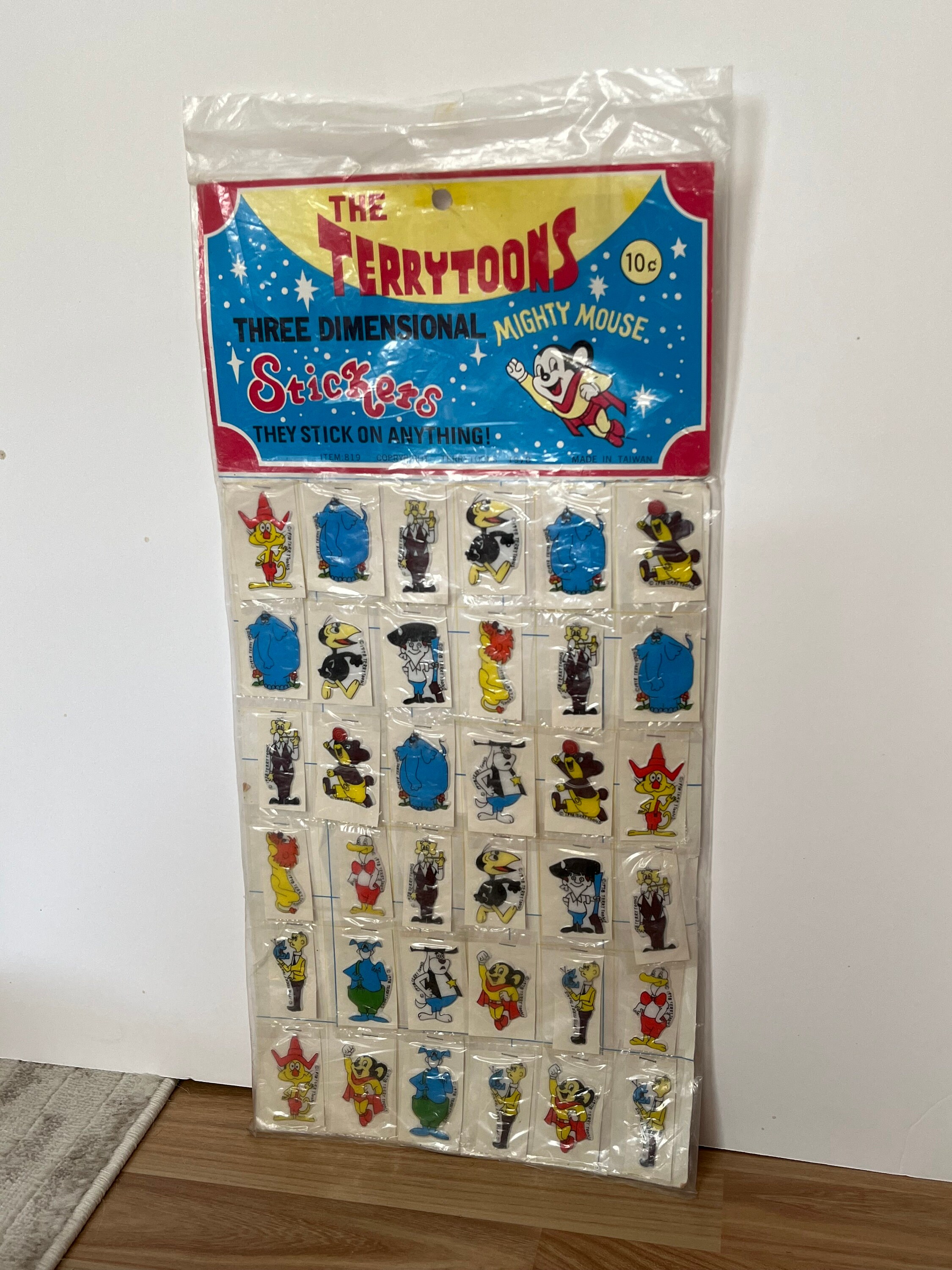 Vintage 1978 the Terrytoons Mighty Mouse 3-dimensional Puffy - Etsy